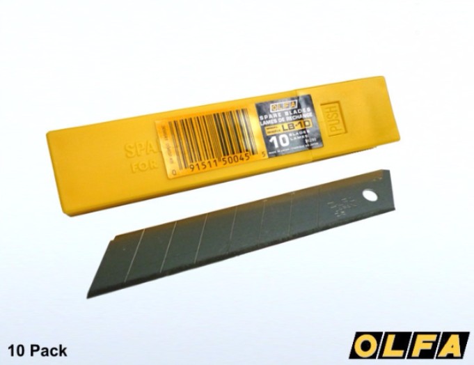 OLFA LB-10 美工刀片(大) (10片入/盒) - 聯盟文具