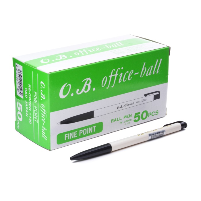 OB 100 自動原子筆 (0.7mm) (50入) - 聯盟文具